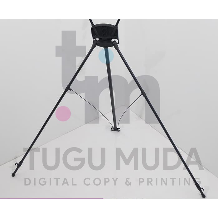 Jual Alat Display Stand Rangka Kaki Y Banner Fiber Hitam (60x160cm ...