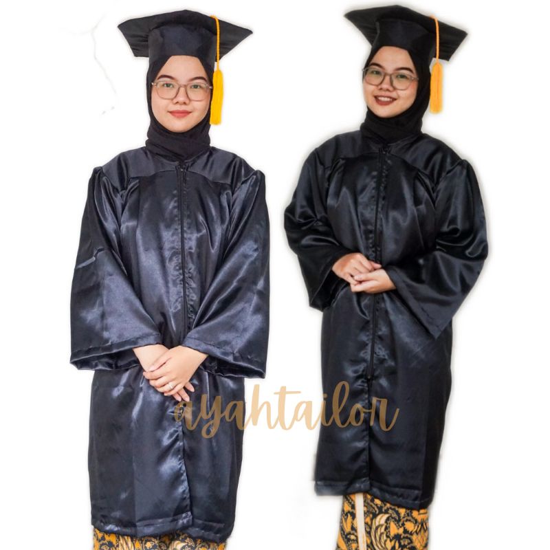 Jual BAJU TOGA JUBAH WISUDA DAN TOPI WISUDA DEWASA SARJANA | Shopee ...