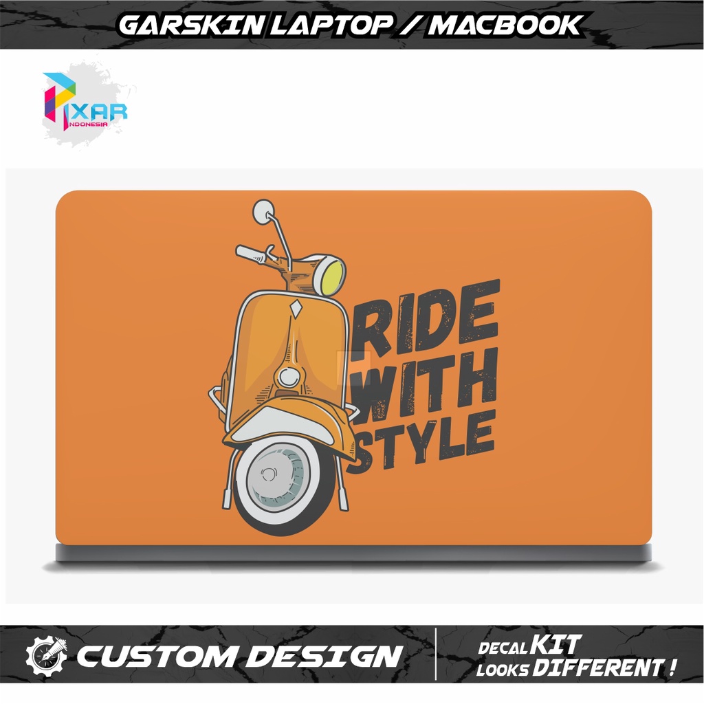 Jual Garskin Laptop Sticker Vespa Scooters Skin Laptop Stiker Laptop ...