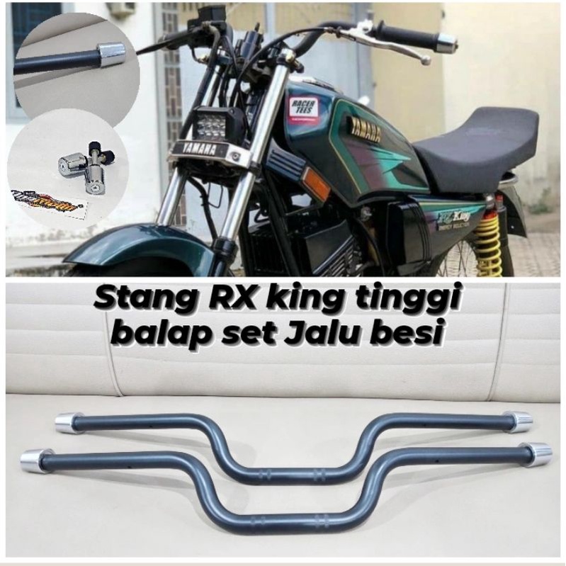 Jual STANG STIR RX KING BALAP TINGGI SET JALU BESI STIR BALAP SET HAND ...