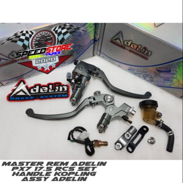 Jual master rem kanan kiri adelin px7 kopling assy set paketan 17.5 rcs | Shopee Indonesia