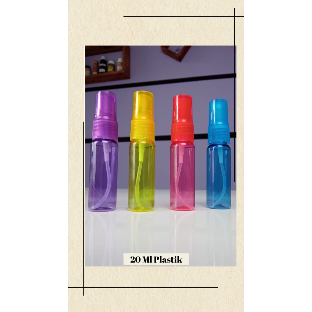 Jual BOTOL PARFUM SPRAY 20ML PLASTIK WARNA PER 1 LUSIN | Shopee Indonesia
