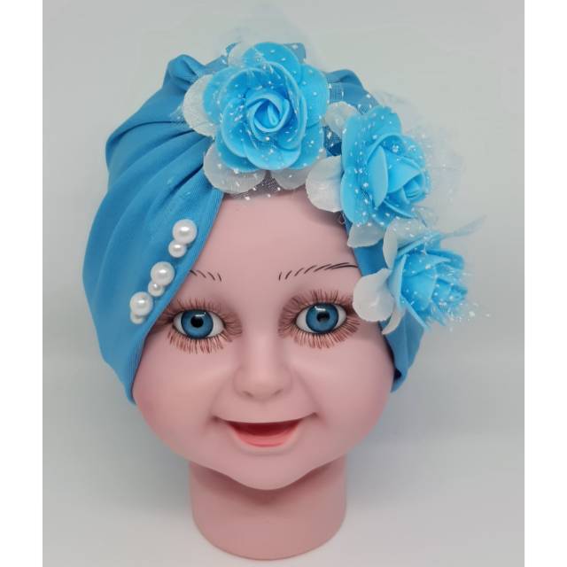 Jual Turban bunga rose mutiara | Shopee Indonesia