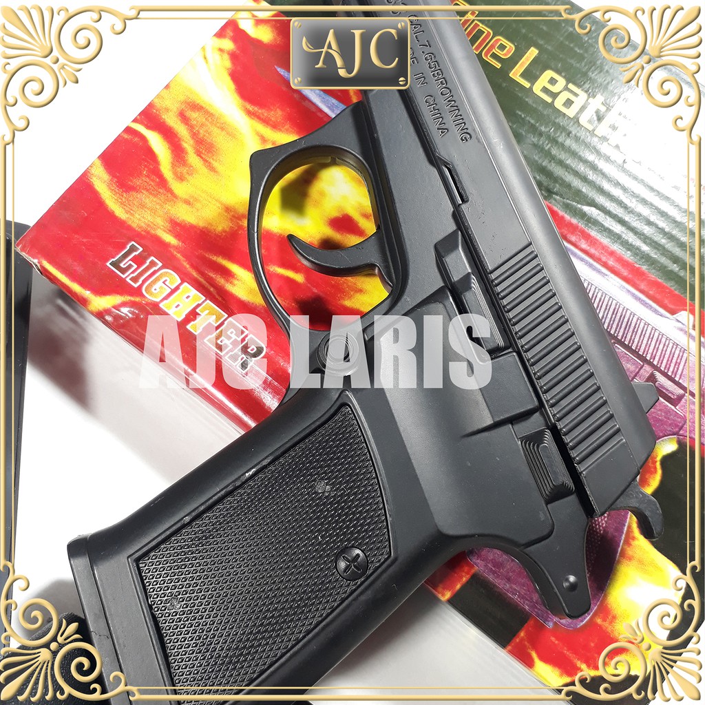 Jual KOREK API PISTOL MODEL MAKAROF FULL METAL BLACK | Shopee Indonesia