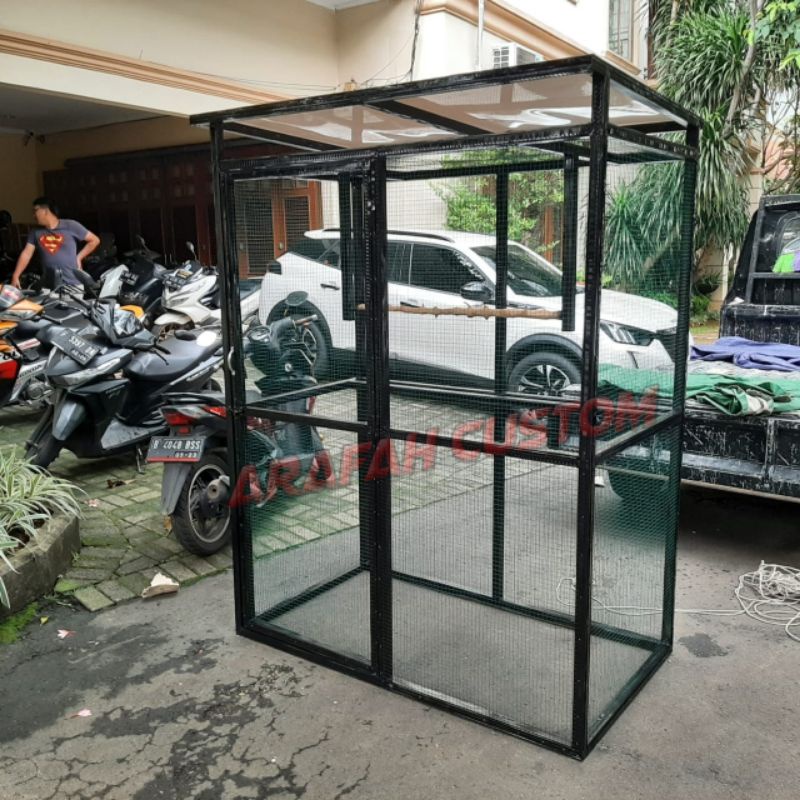 Jual Sangkar Kandang Ternak Koloni Aviary Besar Burung Lovebird Beo ...