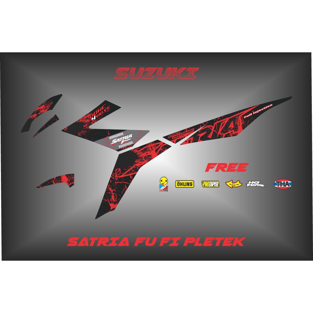 Jual stiker striping suzuki satria fu fi injeksi pletek | Shopee Indonesia