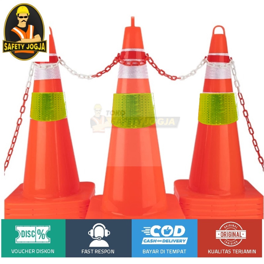 Jual Traffic Cone 70 CM Rubber Base Orange Kerucut Lalu Lintas JOGJA YOGYAKARTA | Shopee Indonesia