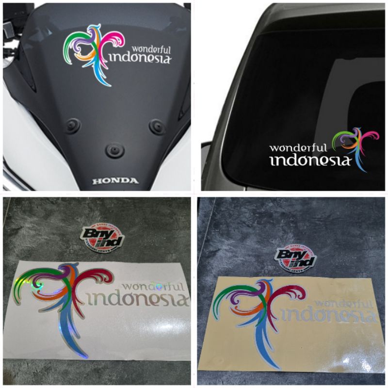 Jual STICKER STIKER WONDERFUL INDONESIA STICKER MOBIL MOTOR CUTTING ...