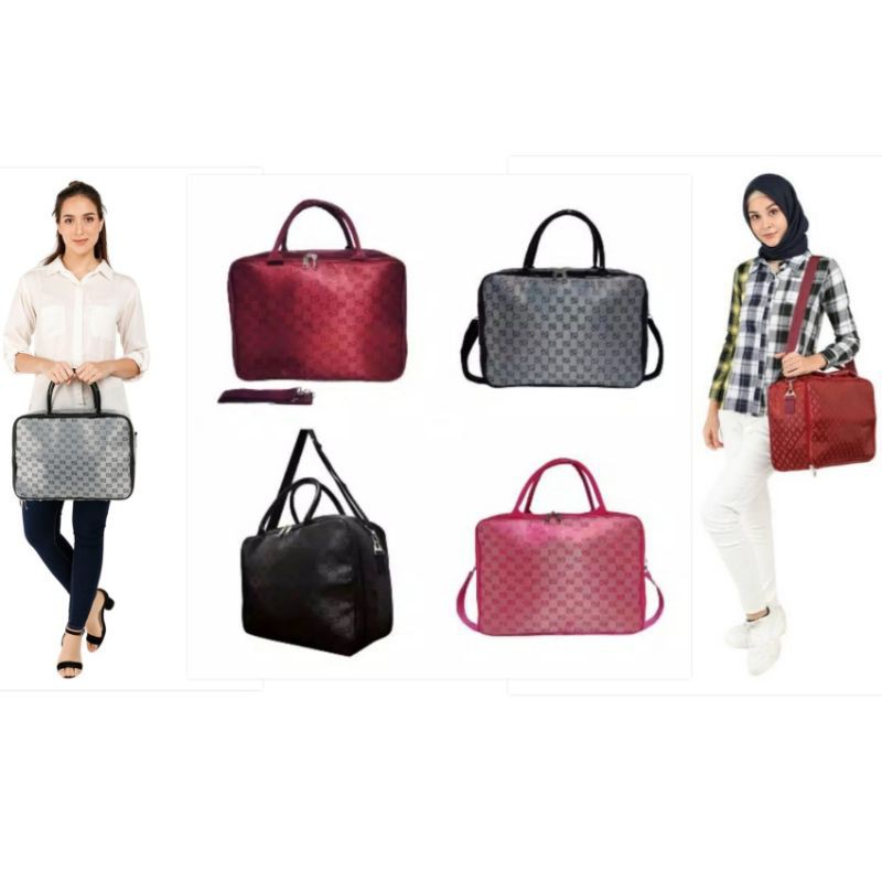 Jual Tas Koper Piknik EMBOSS Travel Bag Fashion Berkualitas kaki bawah ...