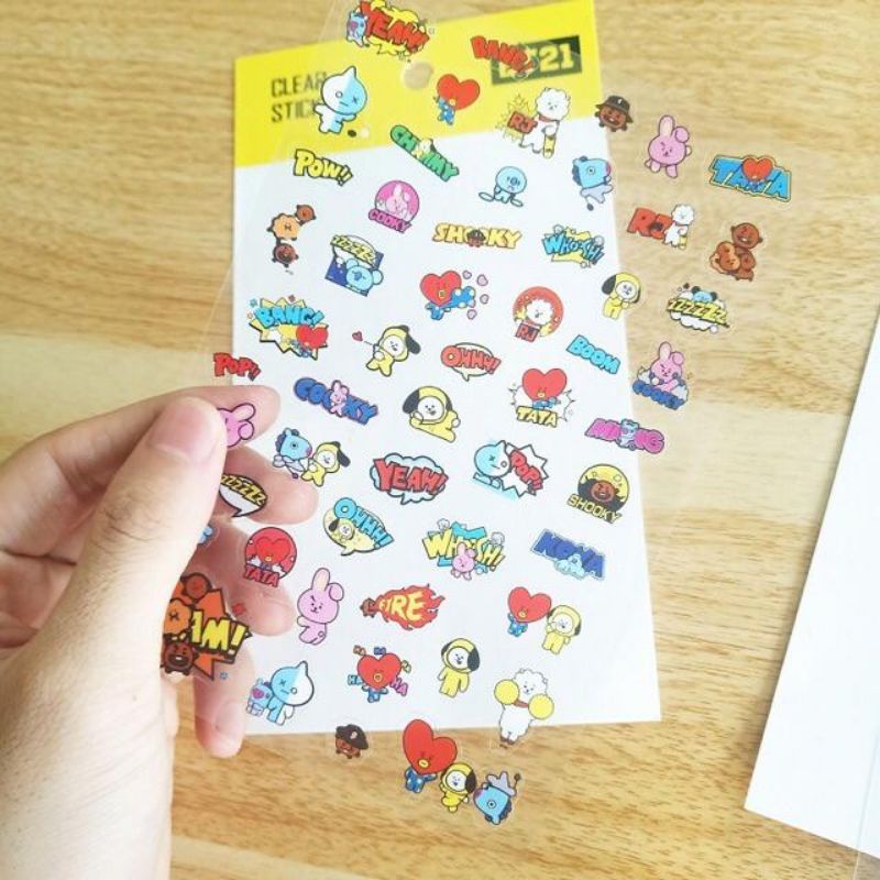 Jual STICKER BT21 JOURNAL / STIKER BT21 JURNAL TRANSPARAN | Shopee ...