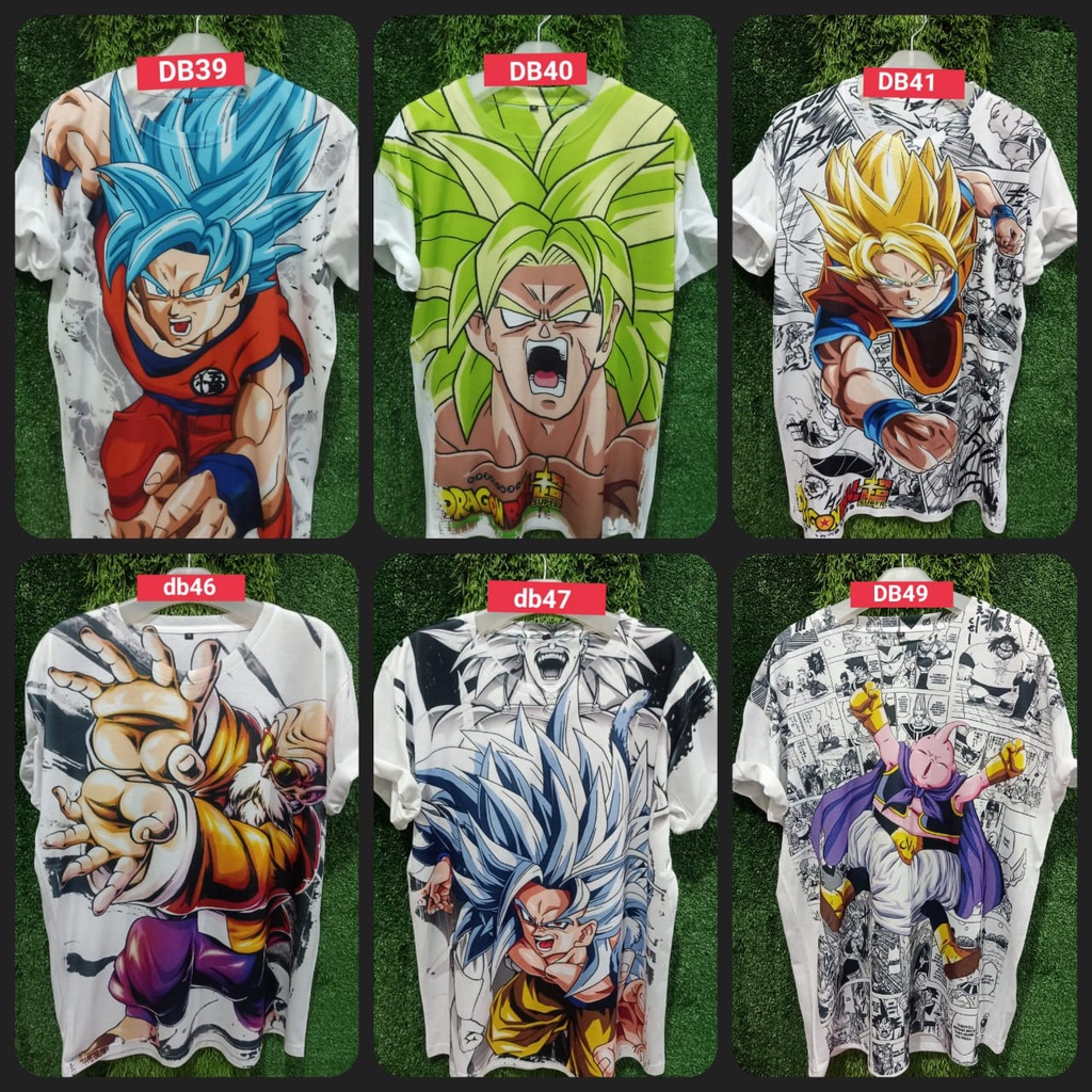 Jual KAOS DRAGON BALL, dragonball SERIES 39-49 DS , kaos BANGKOK, KAOS ...