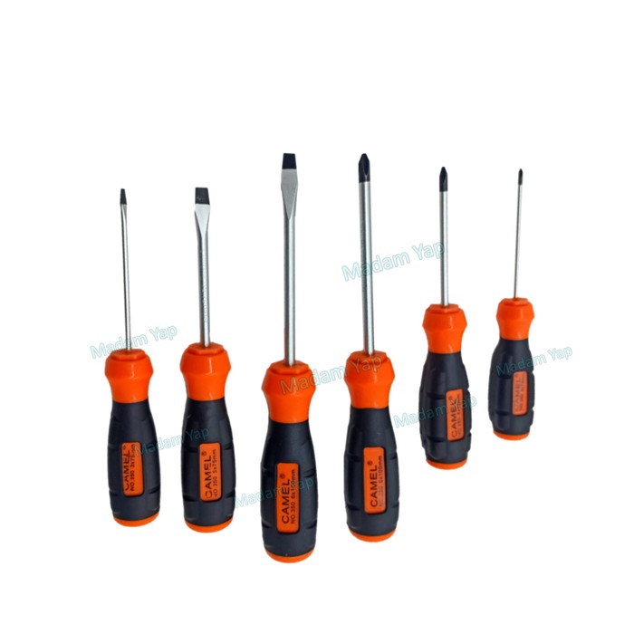 Jual Obeng Set Kombinasi Magnet 6 pcs/Obeng Plus Minus Magnet Gagang ...