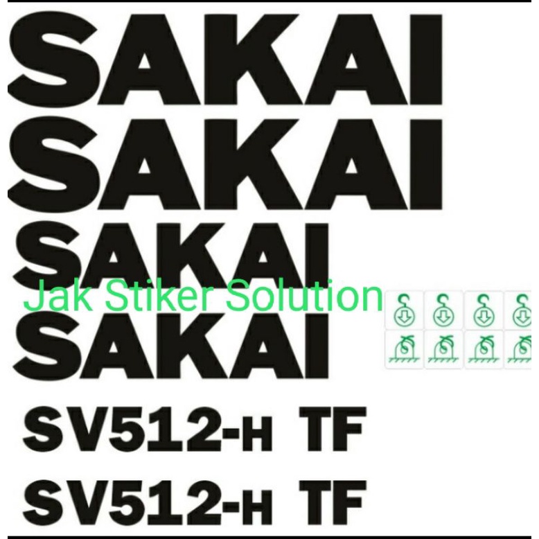 Jual Stiker Vibro Sakai SV512-H TF Sticker Alat Berat | Shopee Indonesia