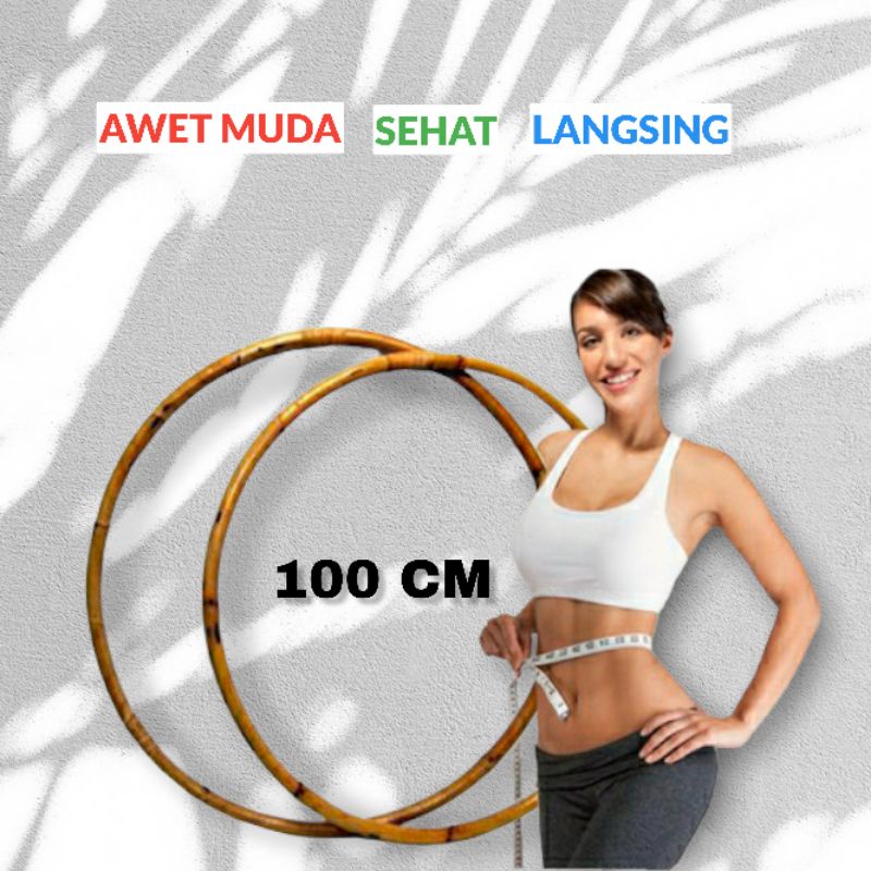 Jual Hula Hoop 100cm Hulahoop Rotan 100 cm hoolahoop rotan hulahup 100cm hullahoop holahop 100 ...