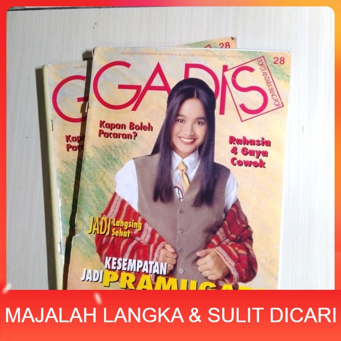 Jual Majalah GADIS No.28 Okt 1993 IMELDA Langka | Shopee Indonesia