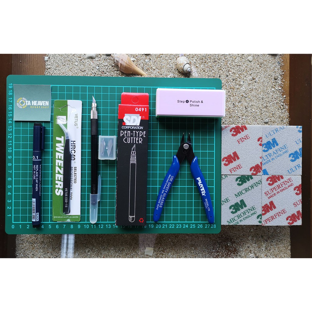 Jual Gunpla Tool Set Paket A4 Full Set - Alat Rakit Gundam Model Kit ...