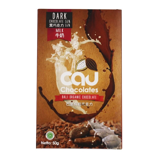 Jual Dark Chocolate 50 gr - Cokelat Bali - Cau Chocolates TGR | Shopee ...