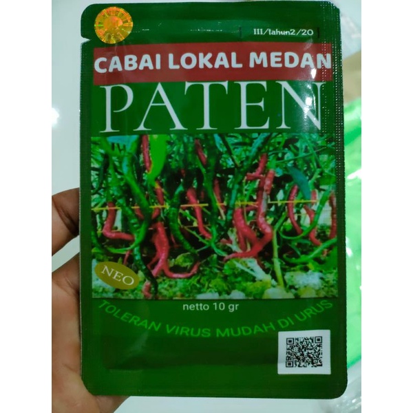 Jual Cabe Paten Unggul Lokal Medan 10gr Original Kemasan Pabrik ...