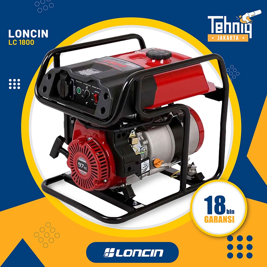 Jual Generator Genset Listrik LONCIN LC 1800 Practical Series 1000 Watt ...
