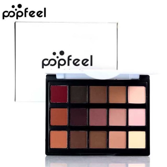 Jual POPFEEL Palet Eyeshadow 15 Warna Matte | Shopee Indonesia