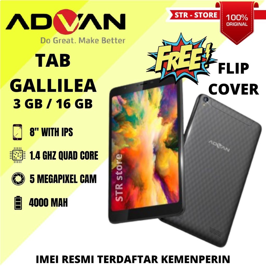 Jual ADVAN TAB GALLILEA 3/16 GB 4G LTE ORIGINAL ADVAN TAB 8 INCH ...