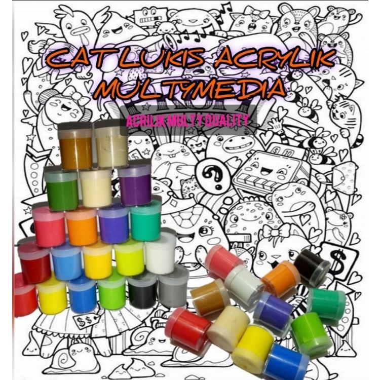 Jual AK CAT LUKIS / CAT AKRILIK / CAT ACRYLIC / CAT ACRYLIK 20 ML ...
