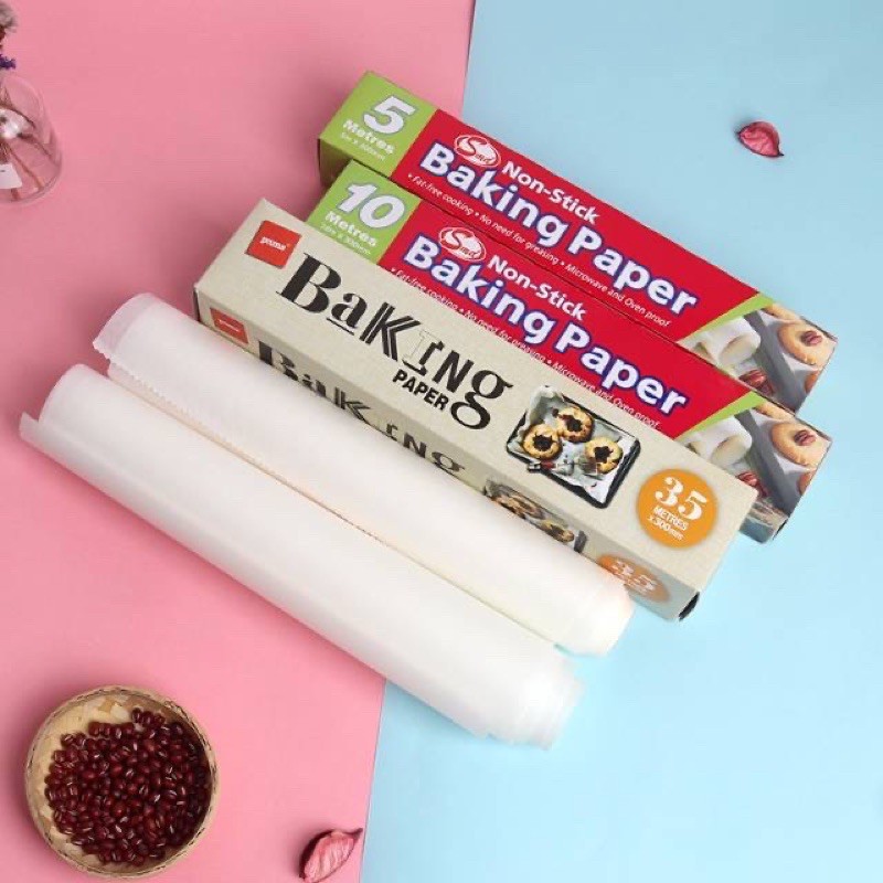 Jual Baking paper non stick / kertas roti / parchments paper | Shopee ...
