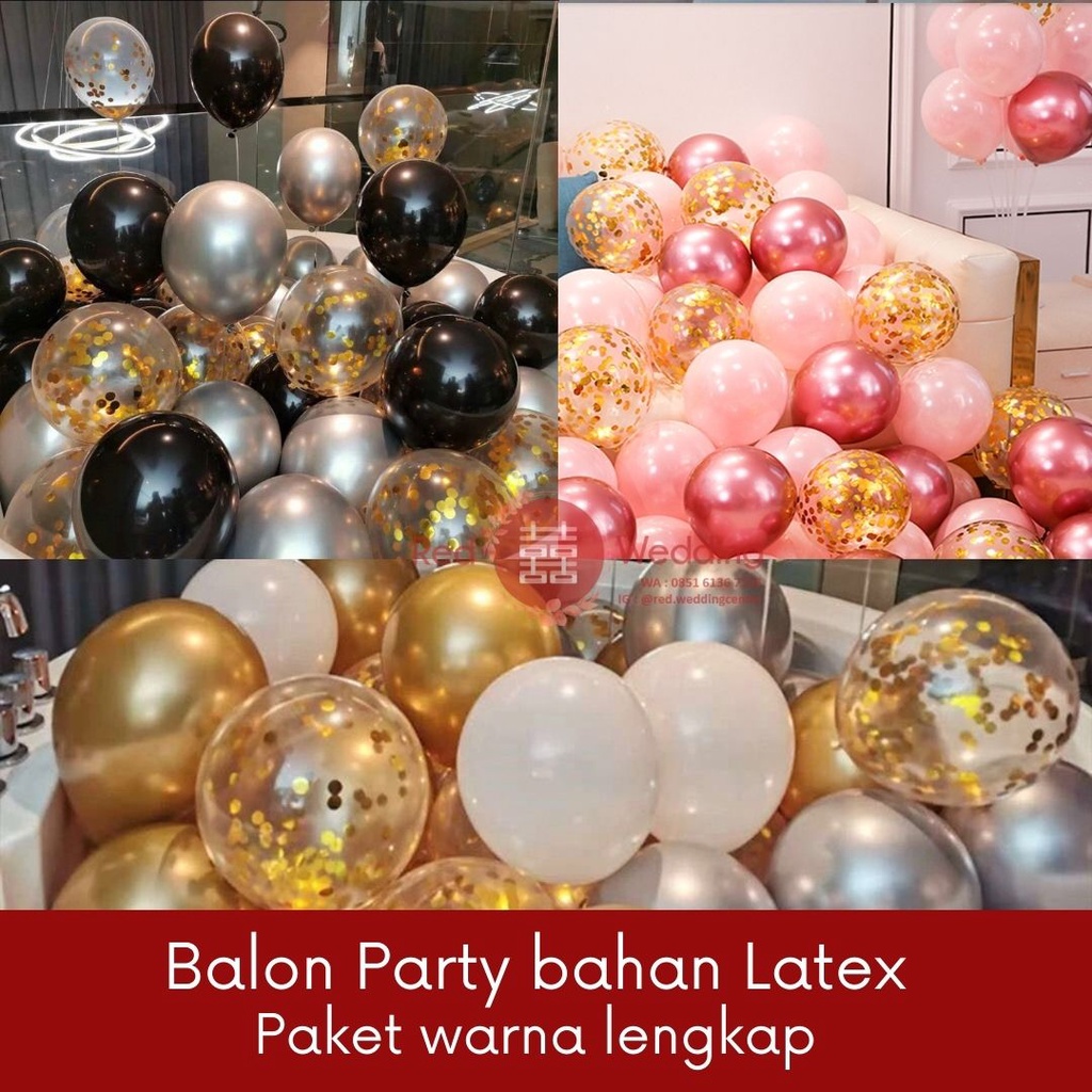 Jual [MIXED] Balon Pesta Party bahan latex dekorasi acara Birthday ...
