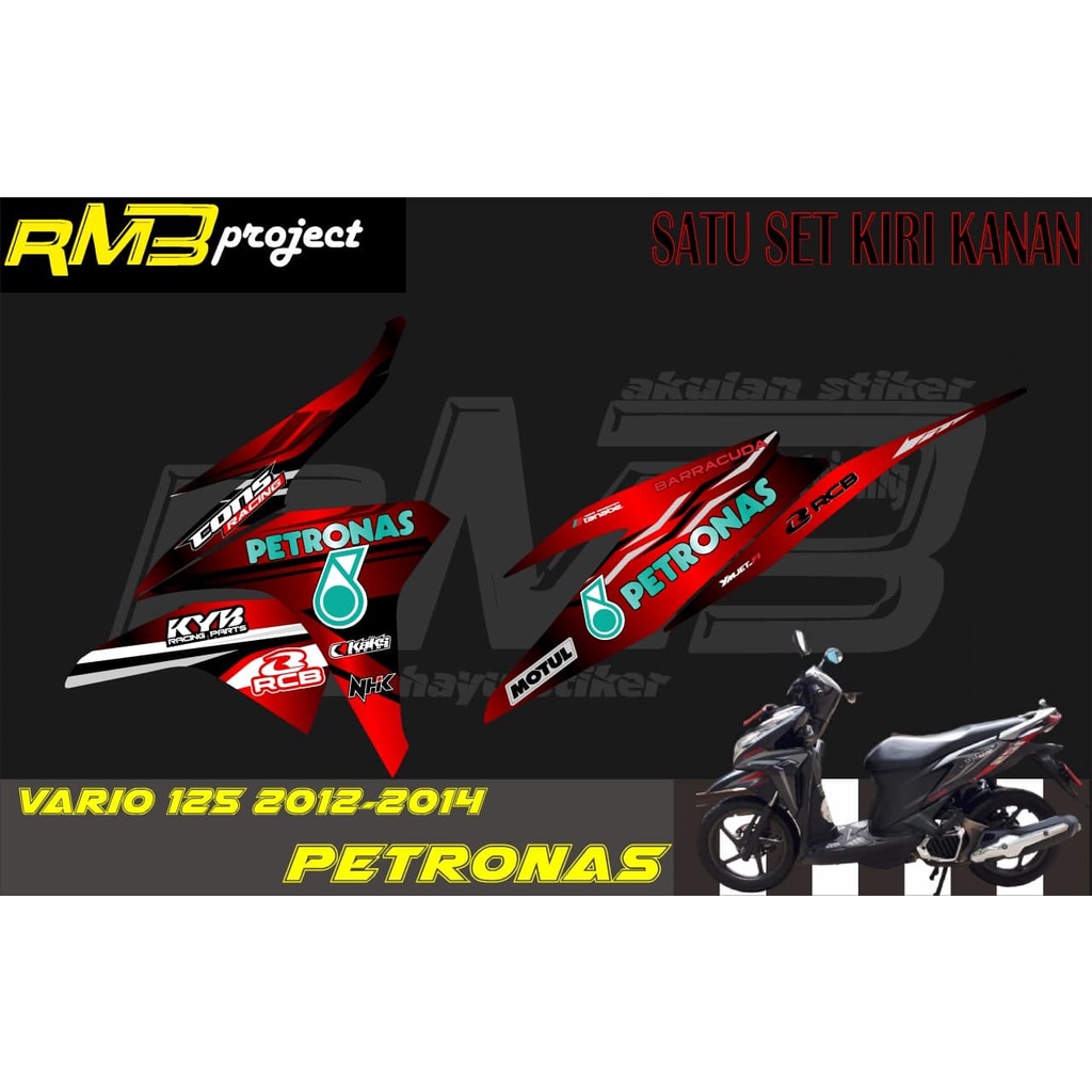 Jual Stiker motor Vario 125 2012-2014 Petronas | Shopee Indonesia