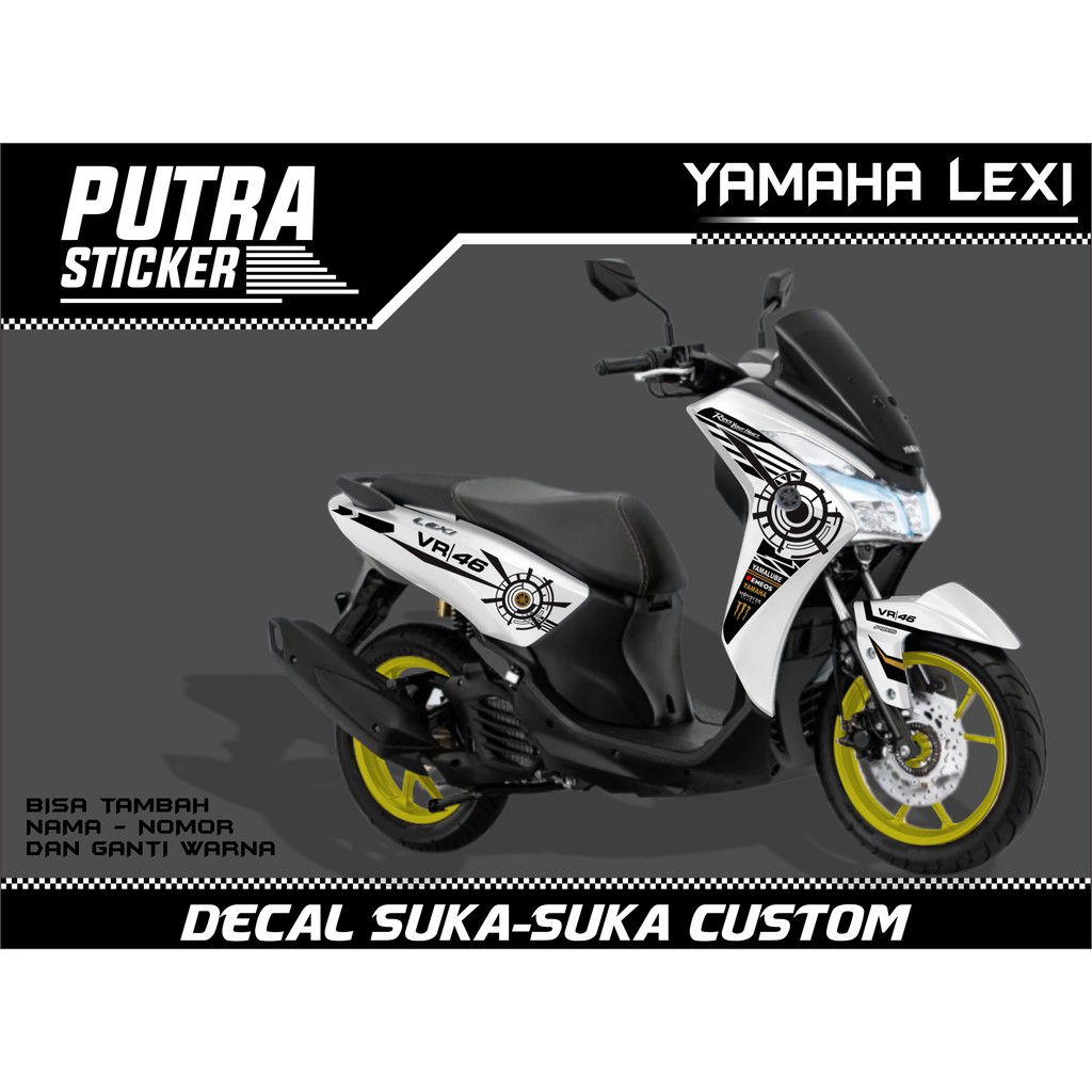 Jual Sticker Decal Yamaha Lexi FULL BODY, sticker lexi | Shopee Indonesia