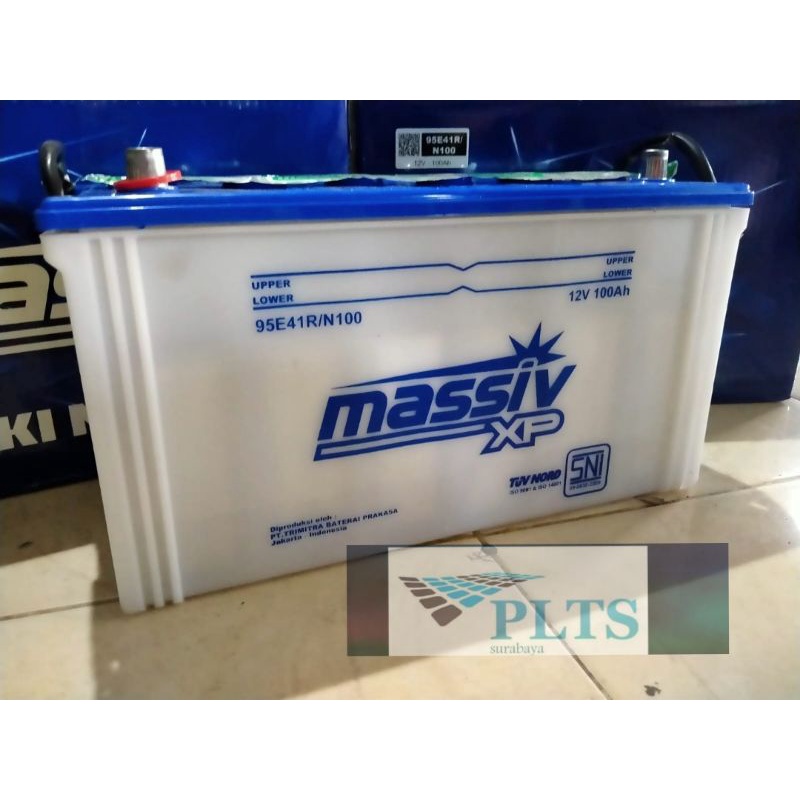Jual Aki basah 100ah 12v N100 Massive Xp terbaru | Shopee Indonesia