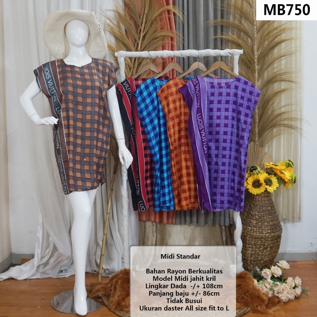 Jual 705 Daster Midi size Standar LD ±100cm P ±90cm MB / Mini Tiedye ...