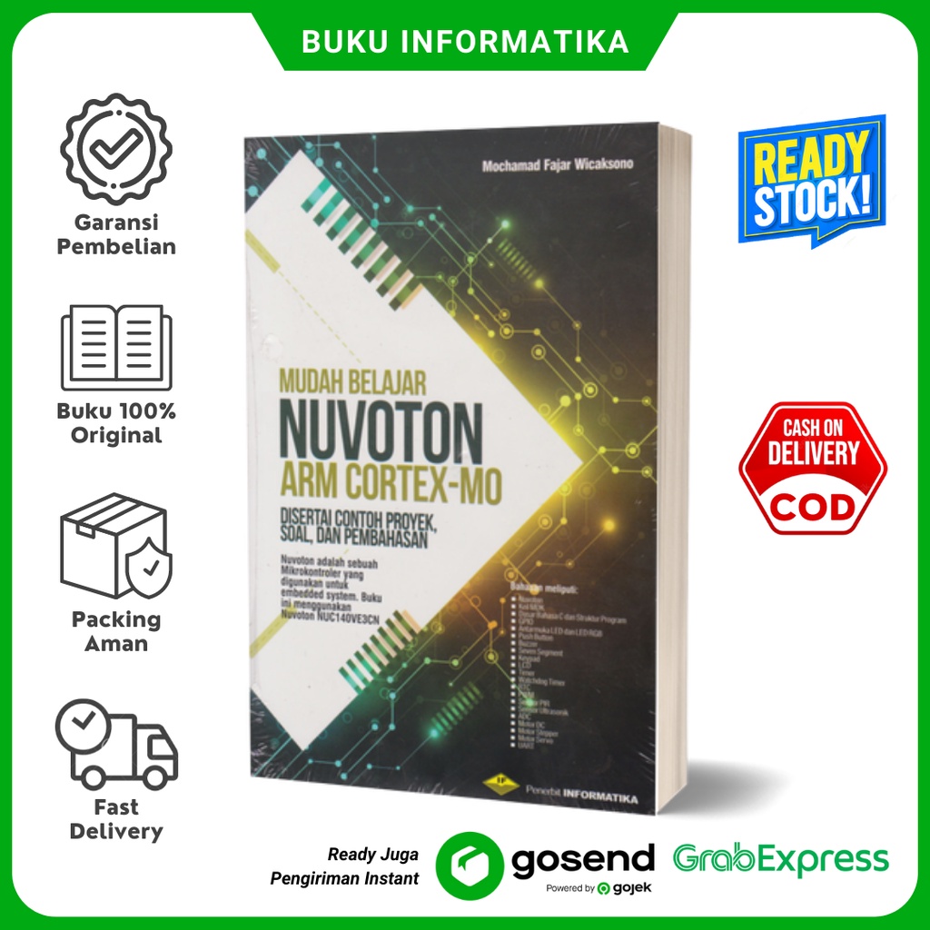 Jual Buku Mudah Belajar Nuvoton Arm Cortex-Mo (Disertai Contoh Proyek Soal Dan Pembahasan ...