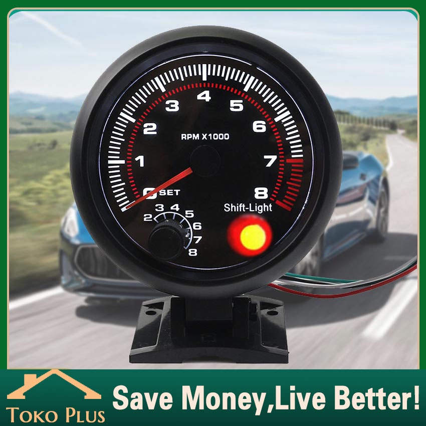 Jual Tachometer Mobil Universal 3.75'' "0-8000 RPM Tachometer autometer ...