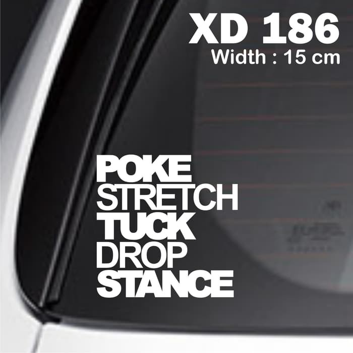 Jual Stiker Mobil JDM Poke Stretch Tuck Drop Stance - Car Decal Sticker ...