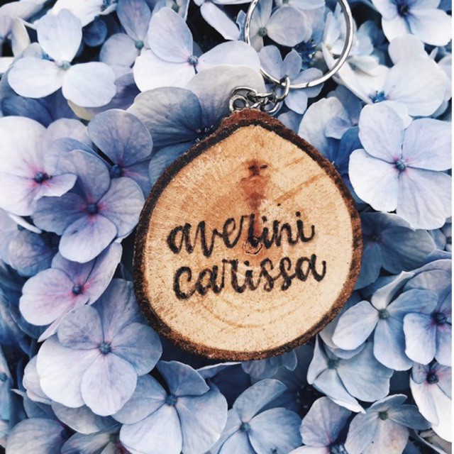 Jual CUSTOM Gantungan Kunci Kayu / Wood Keychain ( inisial & nama ...