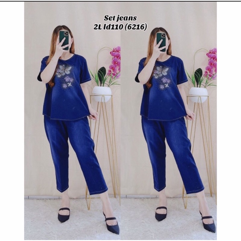 Jual NEW!! Set Jeans JUMBO & STANDAR | Shopee Indonesia