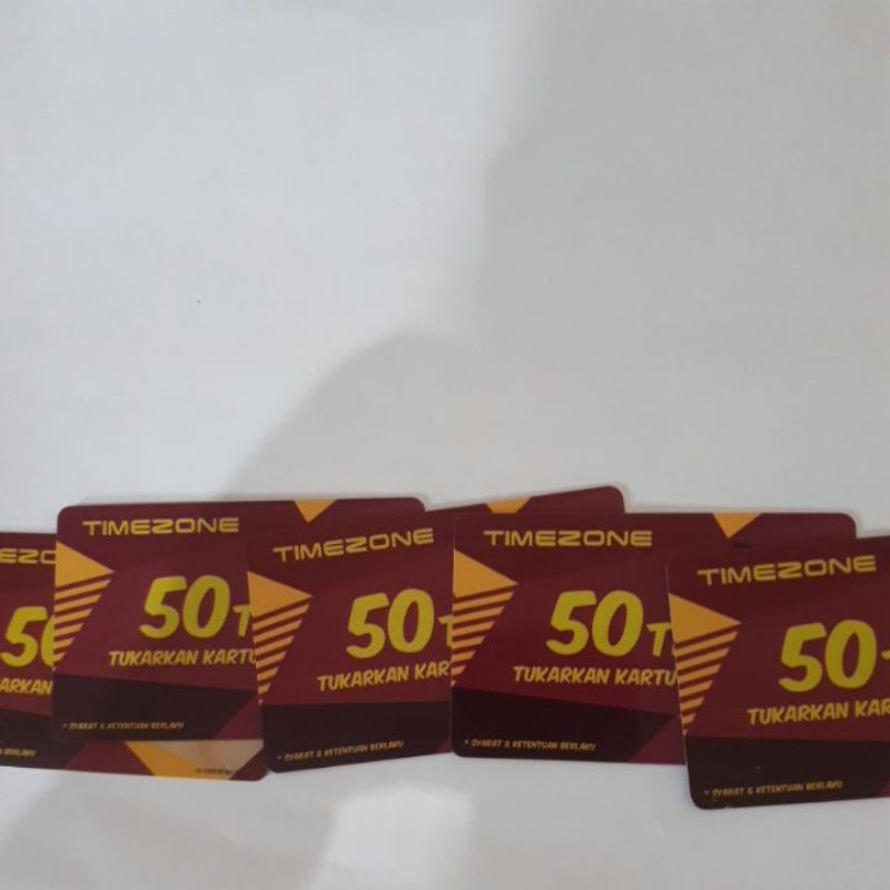 Jual Kartu Tiket Timezone 1000 Tiket | Shopee Indonesia