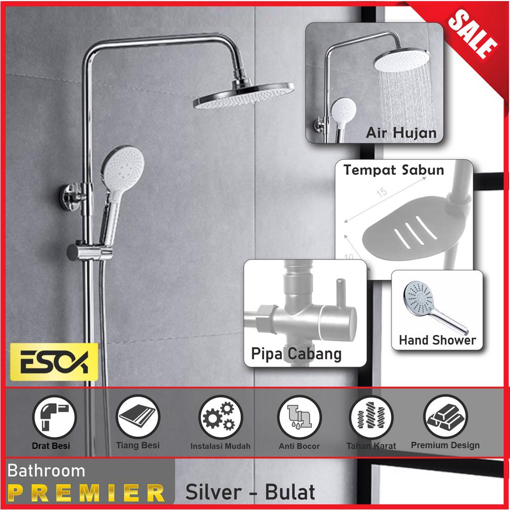 Jual Shower mandi satu SET - Shower Silver - Shower Full Set - Shower Tiang Set Minimalis ...