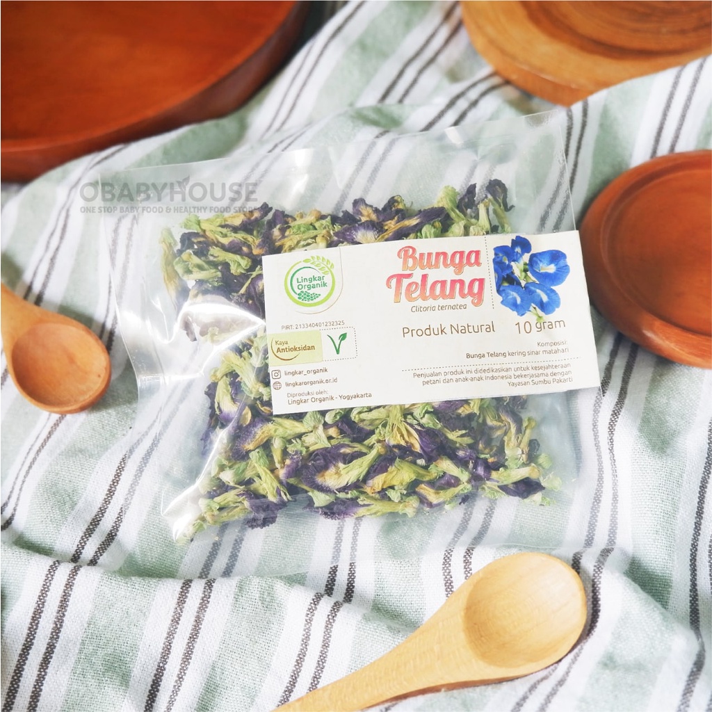 Jual Lingkar Organik Bunga Telang 10 gr | Shopee Indonesia