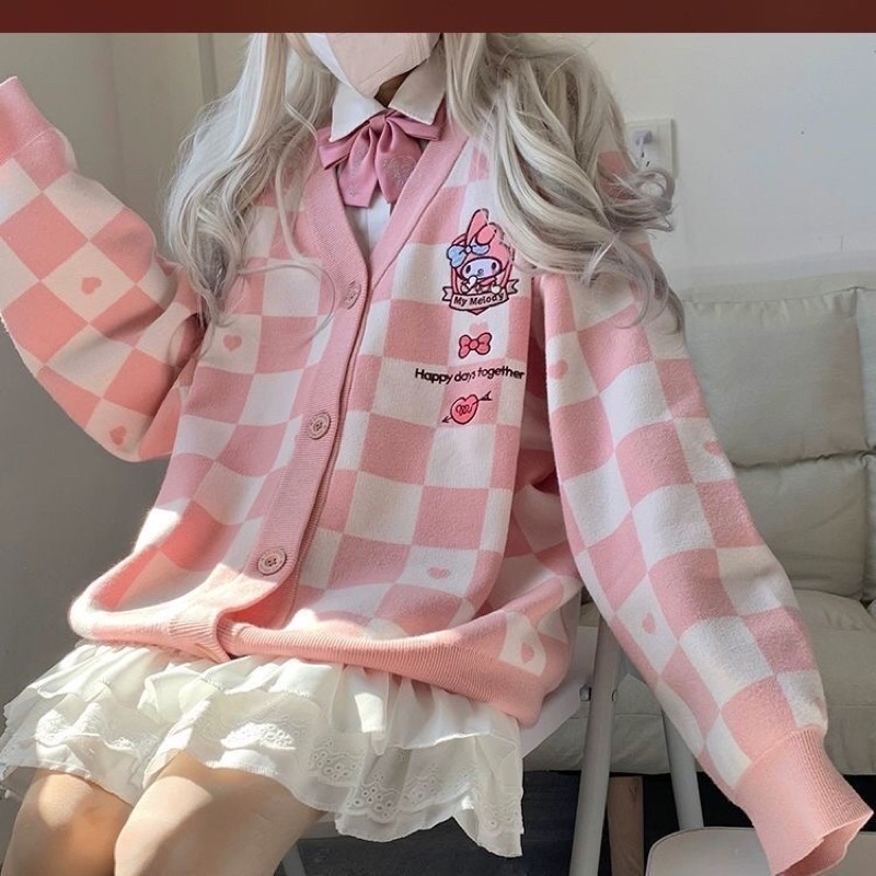 Jual Pre Order - Sanrio Frinds Cardigan my melody kuromi pompompurin ...
