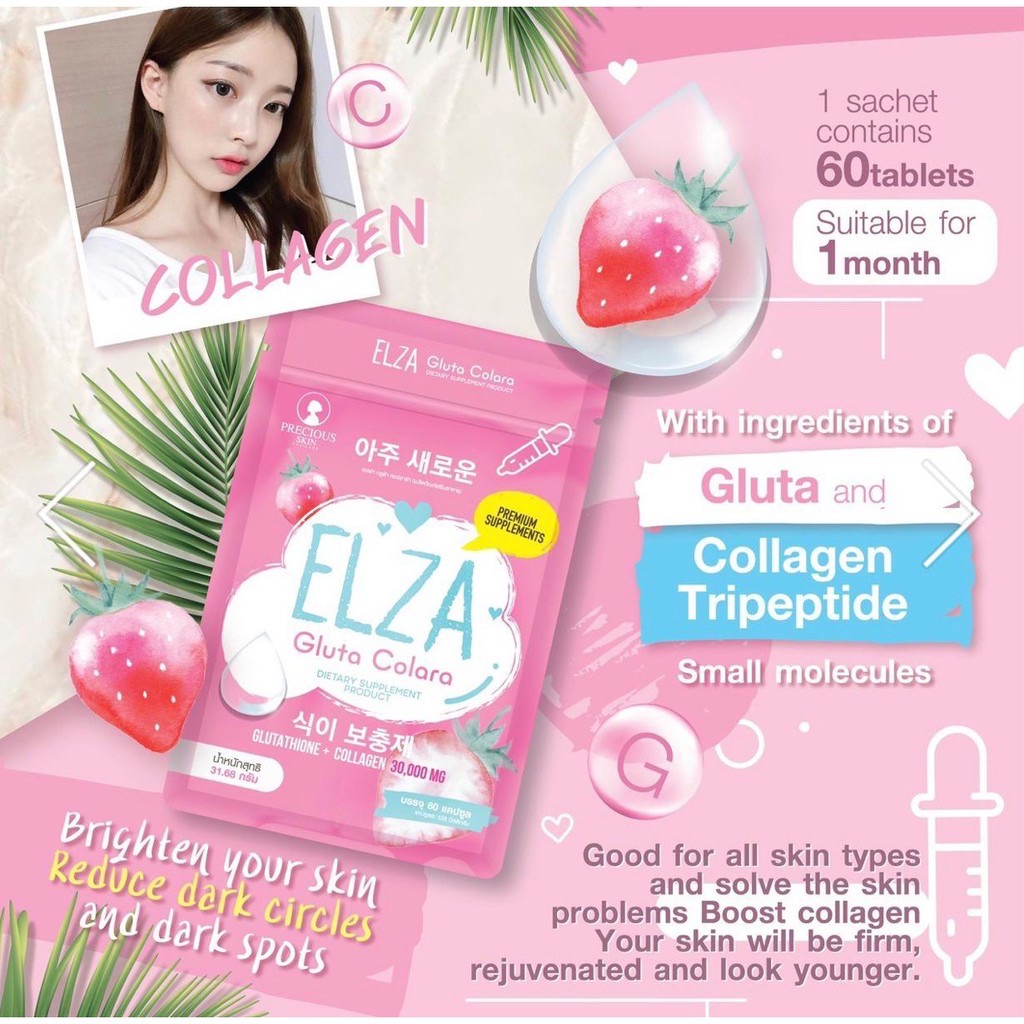 Jual ELZA COLLAGEN GLUTA CORALA ISI 60 CAPSULE DIJAMIN ORIGINAL ...