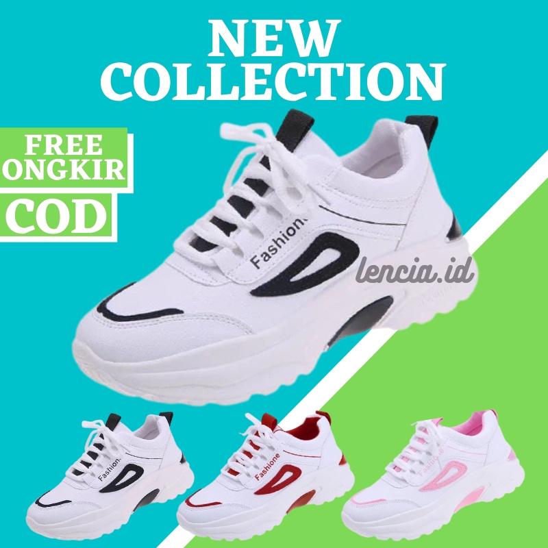 Jual Sepatu sneakers olahraga sport kets running casual putih wanita ...