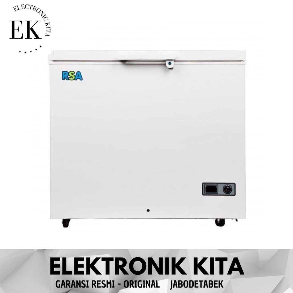 Jual CHEST FREEZER BOX RSA LOW WATT RODA KERANJANG KUNCI 200 L CF210 CF ...