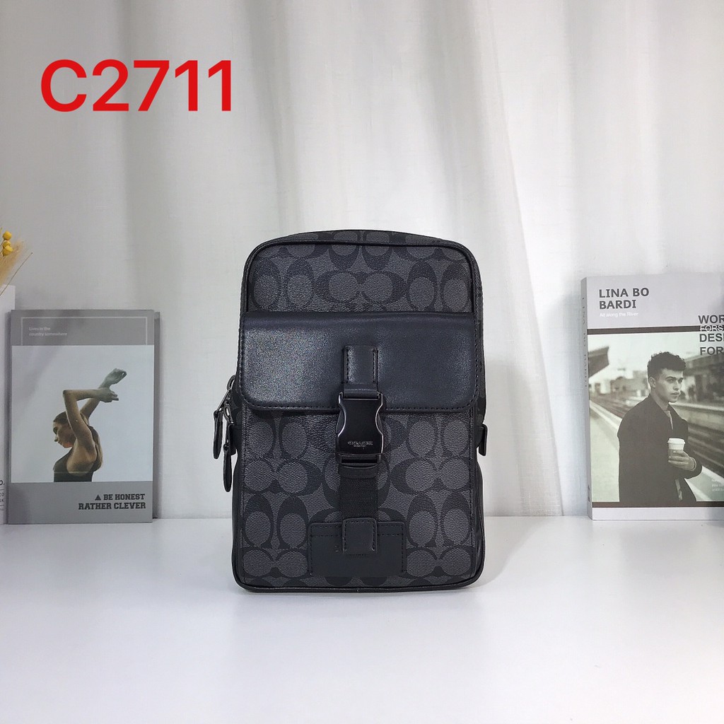 Jual Coach Track Pack Signature Black - Coach Man Track | Shopee Indonesia