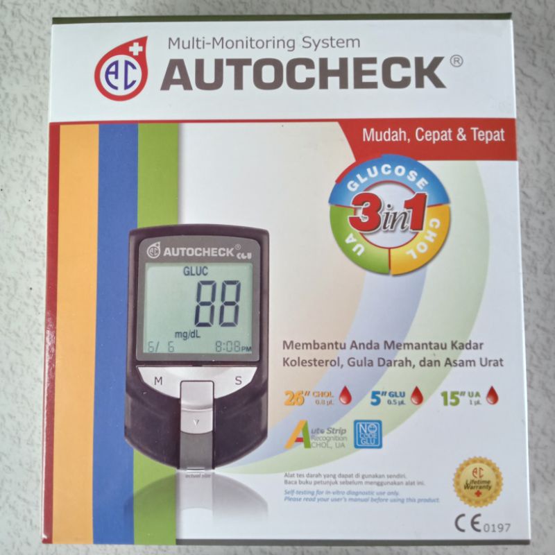 Jual Alat Cek Gula 3 in 1 Autocheck | Shopee Indonesia