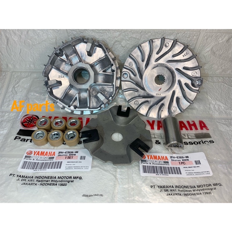 Jual Rumah Roller Assy Set + Kipas Lawan Rumah Roller Mio M3 Mio Z Paket CVT 2PH/2SX | Shopee ...