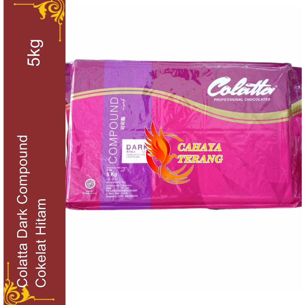 Jual Colatta Dark Compound Cokelat Block / Cokelat Hitam 5 Kg | Shopee ...
