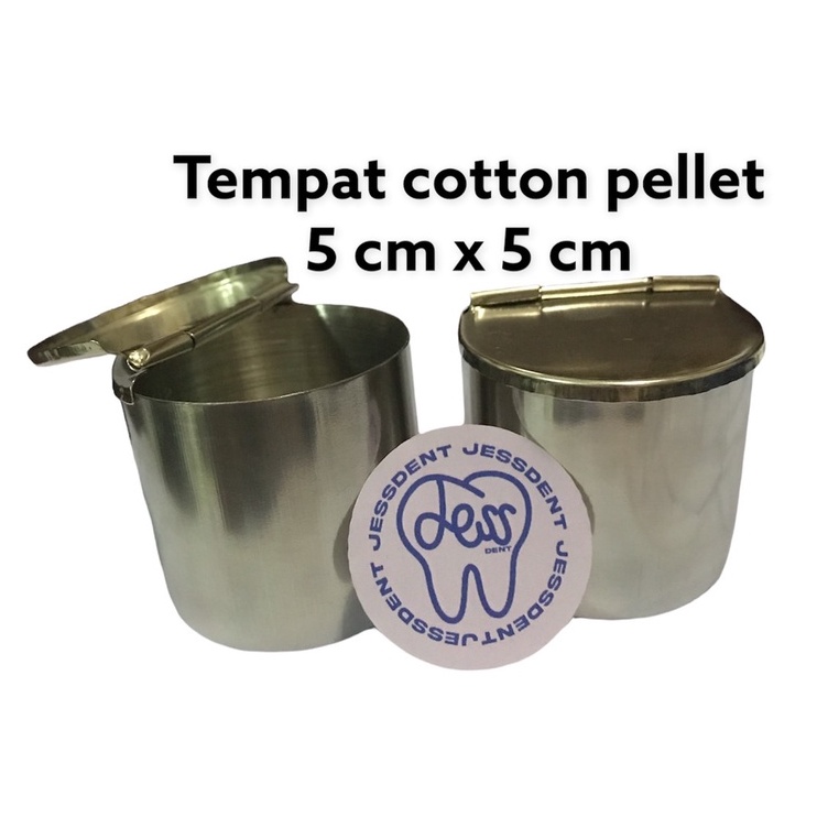 Jual Tempat tampon / wadah cotton pellet kassa / cotton roll stainless ...