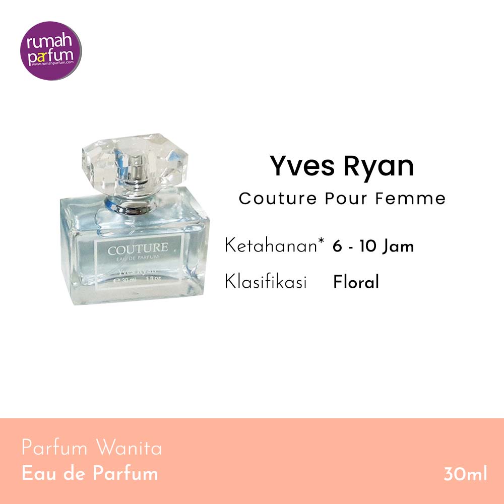 Jual Parfum Wanita Yves Ryan Couture Pour Femme (30 mL) Perfume Cewek ...